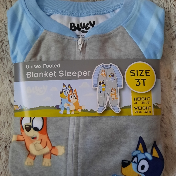 Bluey | Pajamas | Bluey Healer Family Toddler Baby Blanket Sleeper ...